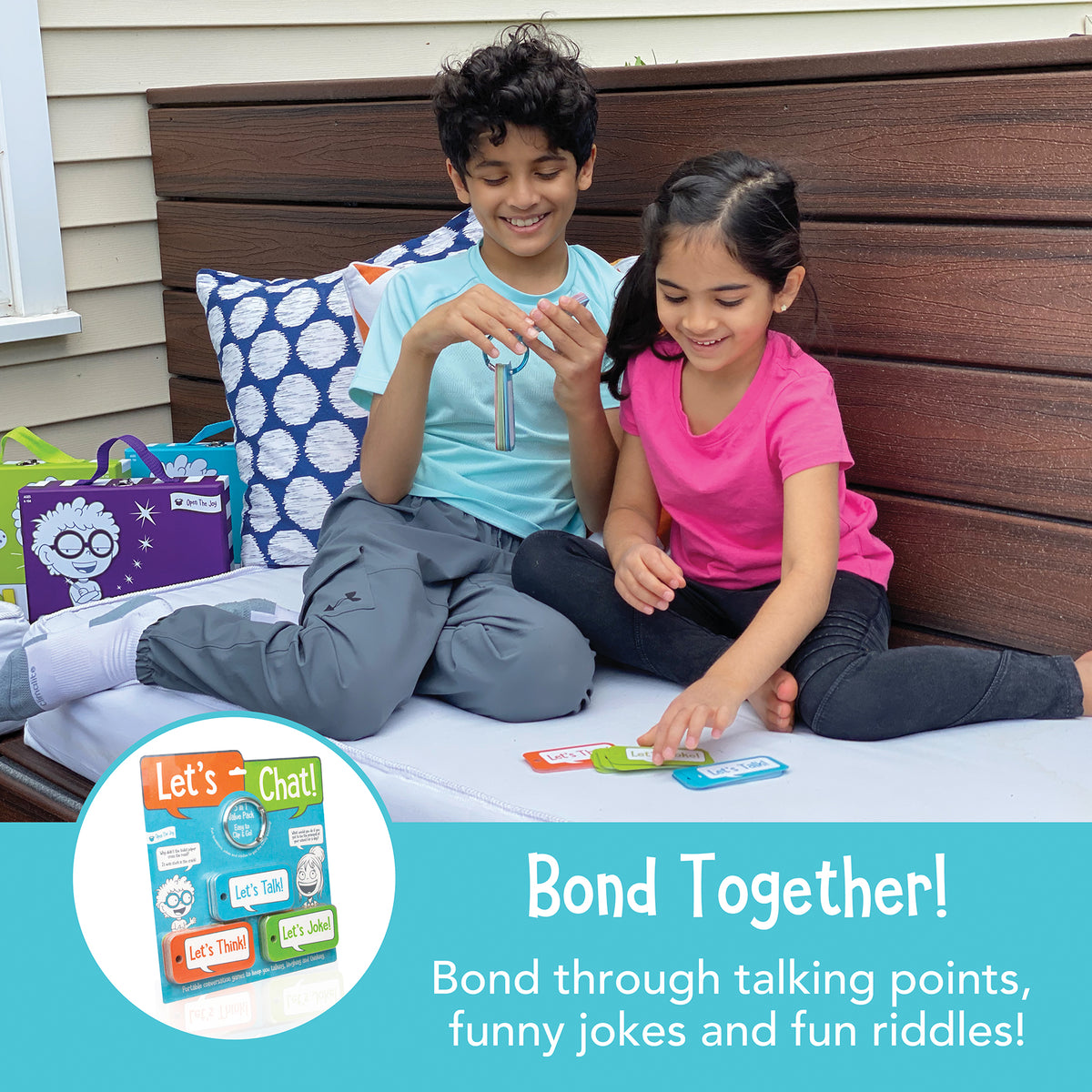 Let's Chat 3-in-1 Portable Conversation Cards – Open the Joy